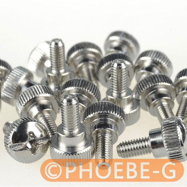 M5 x 10mm Phillips Pan Head Toolless Thumb Screws Nickel Plated | eBay UK