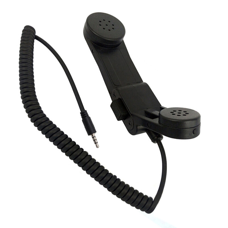 NEW Handheld Speaker Mic H250 Shoulder Microphone PTT for 3.5mm Phone ...