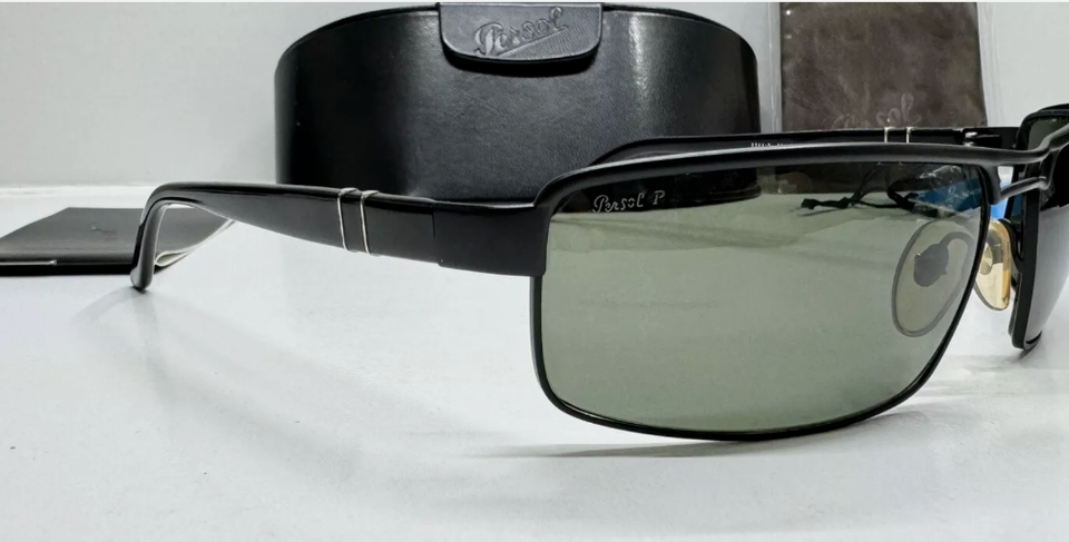 PERSOL PO 2244-S Black Polarized Sunglasses James Bond 007 Casino ...