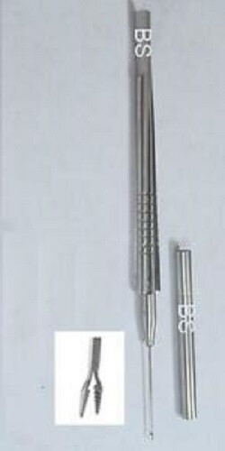 SS Vitreous serrated Forceps 20 Gauge Vitrectomy Eye Surgical ...