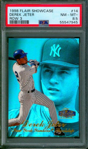 1998 Flair Showcase Row 3 DEREK JETER #14 Yankees SP HOF Rare NM-Mint+ ...