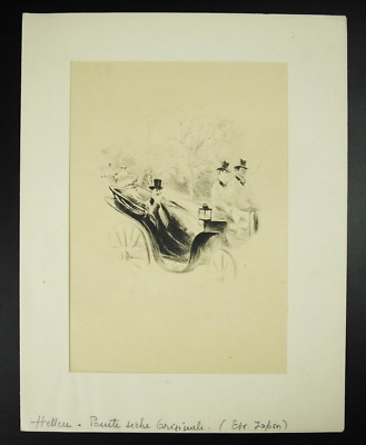 Original Drypoint Aristocrats in Carriage | eBay