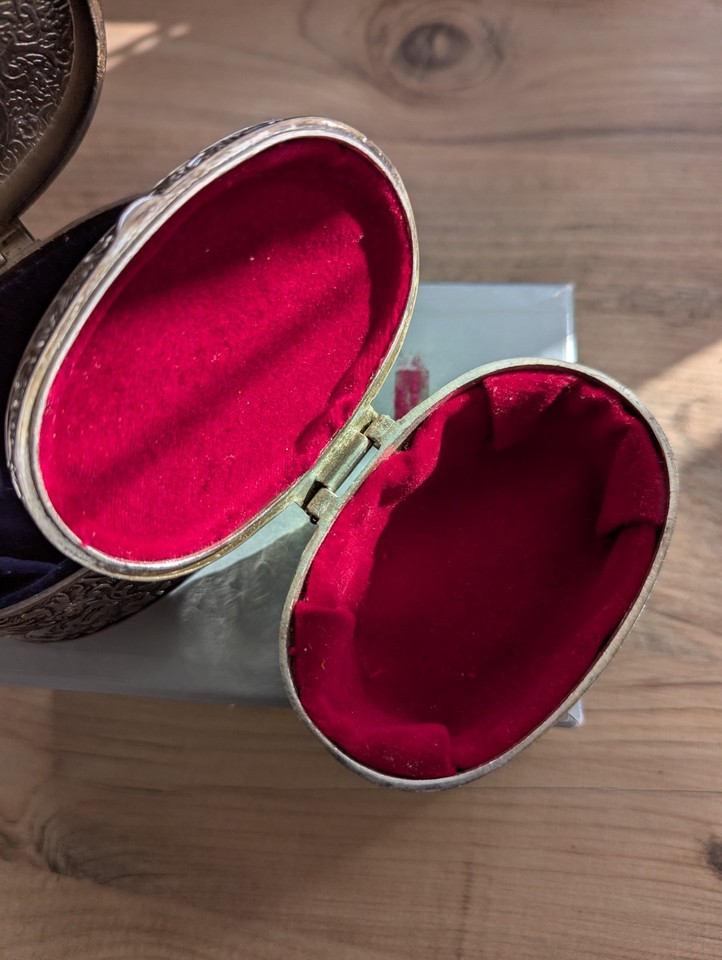 Pair Of Silver Metal Trinket/Jewellery Boxes. | eBay UK