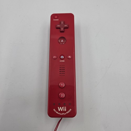 OFFICIAL NINTENDO WII REMOTE MOTION PLUS INSIDE GENUINE RED Wii MOTE ...