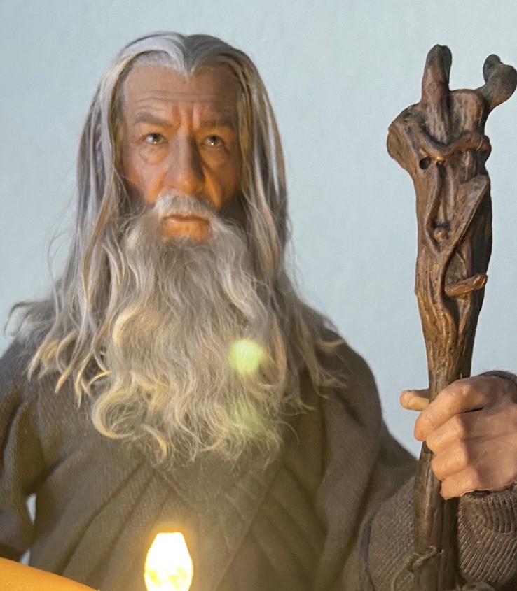 1/6 Gandalf With Custom Light Up Staff Brighter Than Inart | eBay