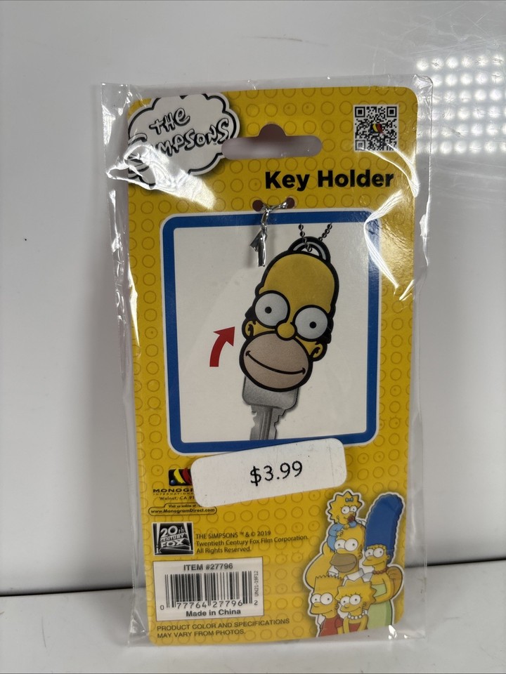 The Simpsons Collect Them All Key Ring Homer Simpson & Key Holder | eBay