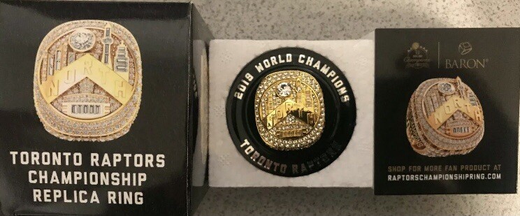 Toronto Raptors 2019 NBA Champions Replica Championship Ring Official w ...