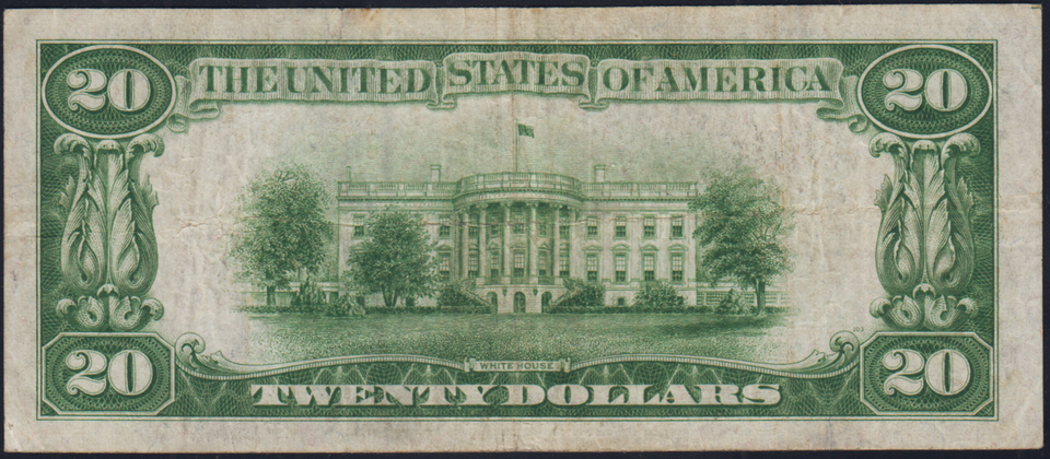 Fr.2052-G 1928B Chicago $20 LGS Federal Reserve Note VF Minor Ink | eBay