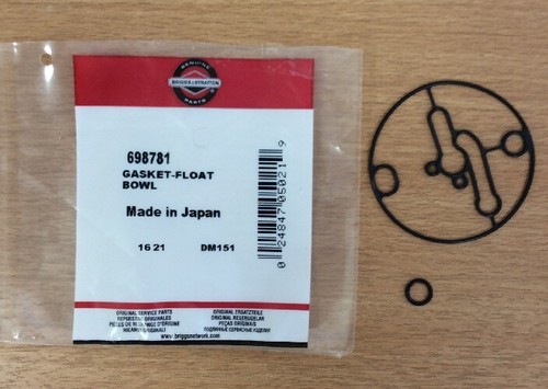 GENUINE BRIGGS & STRATTON 698781 FLOAT BOWL GASKET fits NIKKI carb NEW ...
