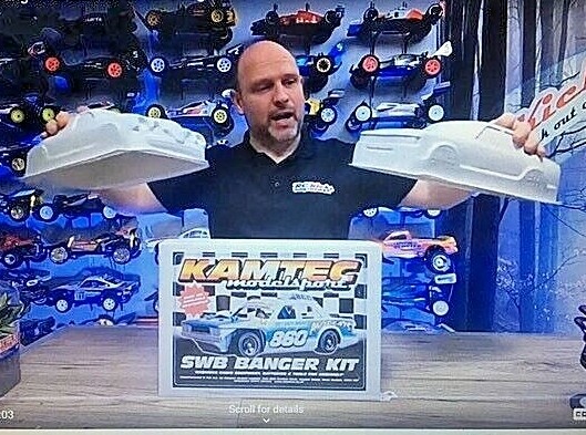 RC Banger Racing Extra Long XL Wheelbase built car plus body Kamtec 1: ...