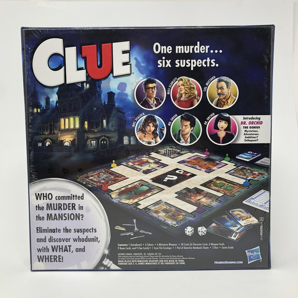 Clue Board Game by Hasbro Gaming Mystery Classic 2015 Made in USA ...