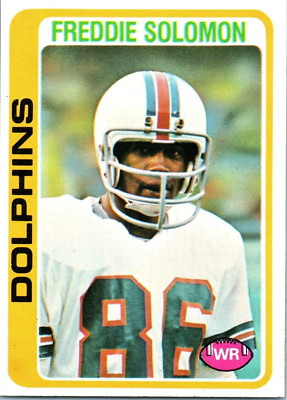 1978 TOPPS Football Vintage Trading Card #399 🏈 FREDDIE SOLOMON, Miami ...