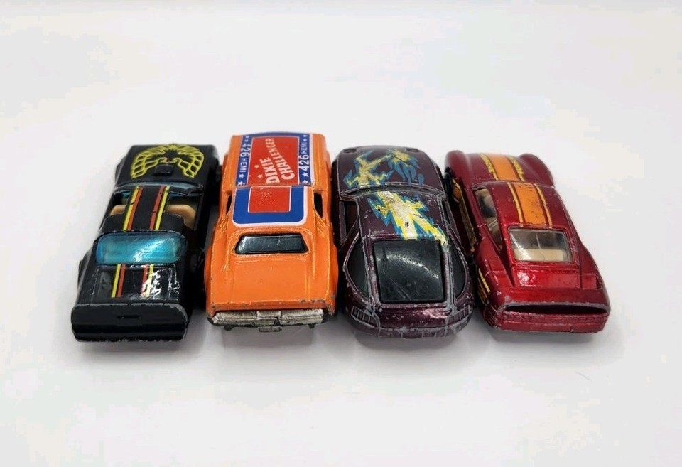 Vtg Hot Wheels Lot Of 4 Hot Bird Challenger Predator Porsche Die-cast ...