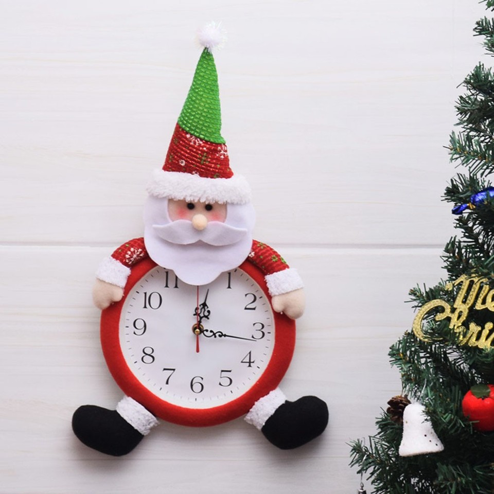 Wall Clock for Living Room Bedroom Decorative Snowman Electronic | eBay ...