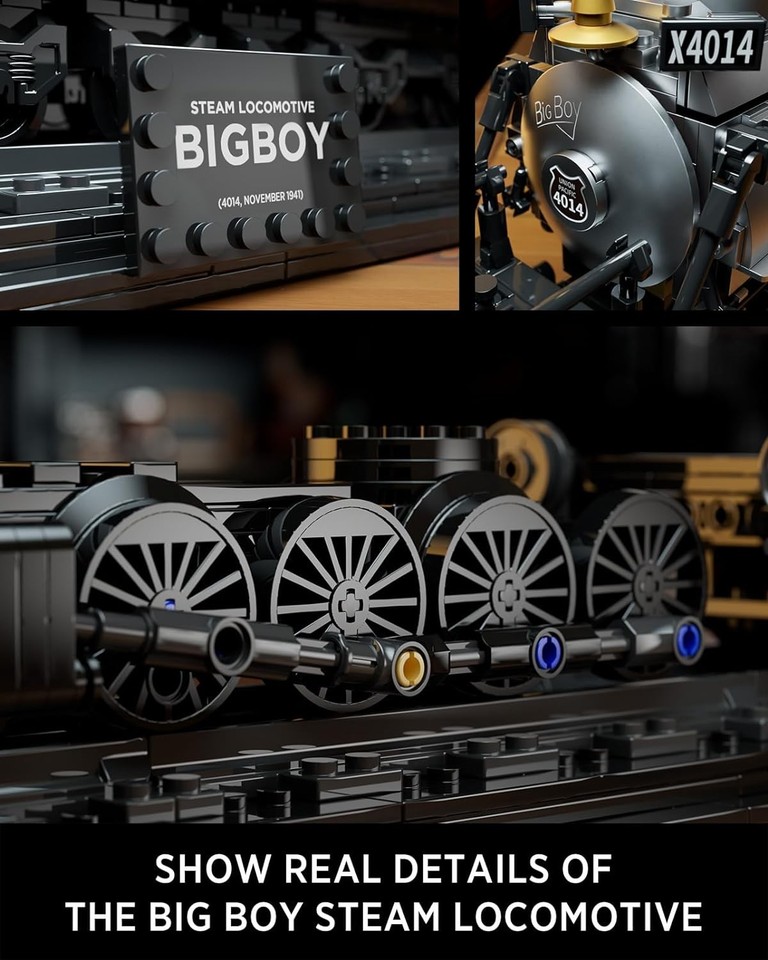 Nifeliz Big Boy Locomotive, Articulated Steam Locomotive Building Block ...