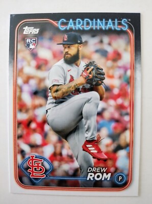 2024 Topps Series 2 Baseball #476 Drew Rom RC St. Louis Cardinals ...