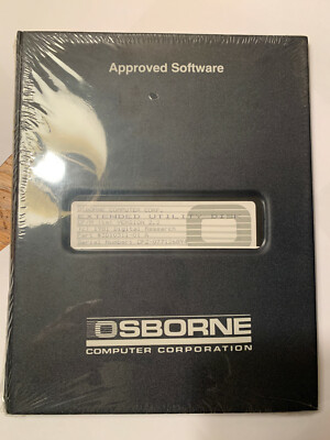 Osborne Computer Corporation software Extended Utility Disk NIW Vintage ...