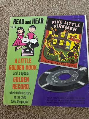 Vintage Read and Hear Book and Record Little Golden Book Five Little ...