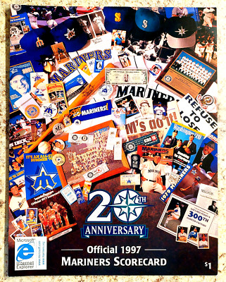 1997 Seattle Mariners Official Scorecard vs. Texas Rangers | eBay