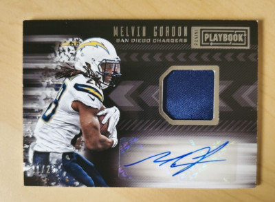 2016 Playbook Melvin Gordon Signature Materials Patch Auto 21/25 | eBay