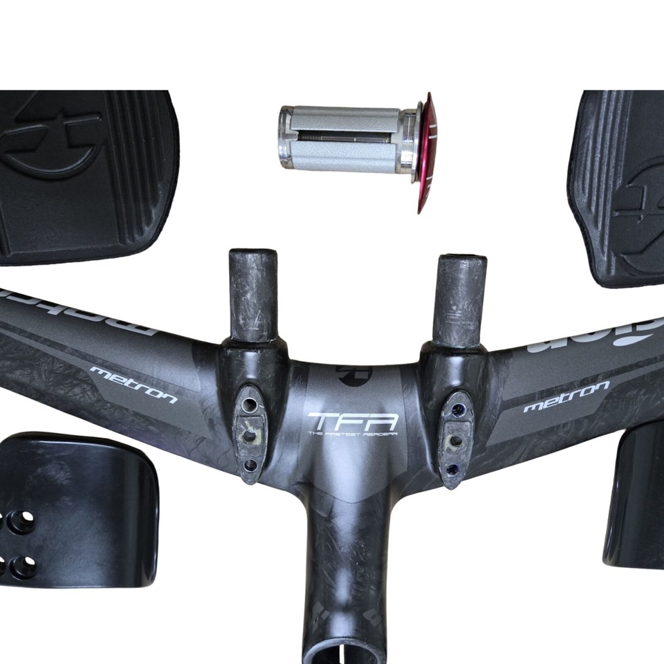 FSA Vision TT Triathalon Carbon Base bar & arm rest 90mm 41cm Metron ...