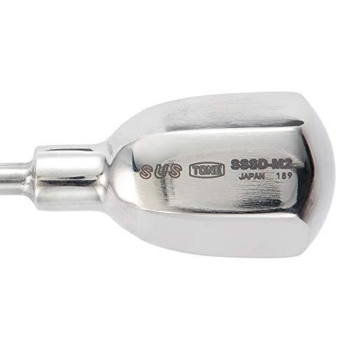 TONE SUS Stubby Screwdriver SSSD-M2 (-)0.8×6.0 High Quality Stainless ...