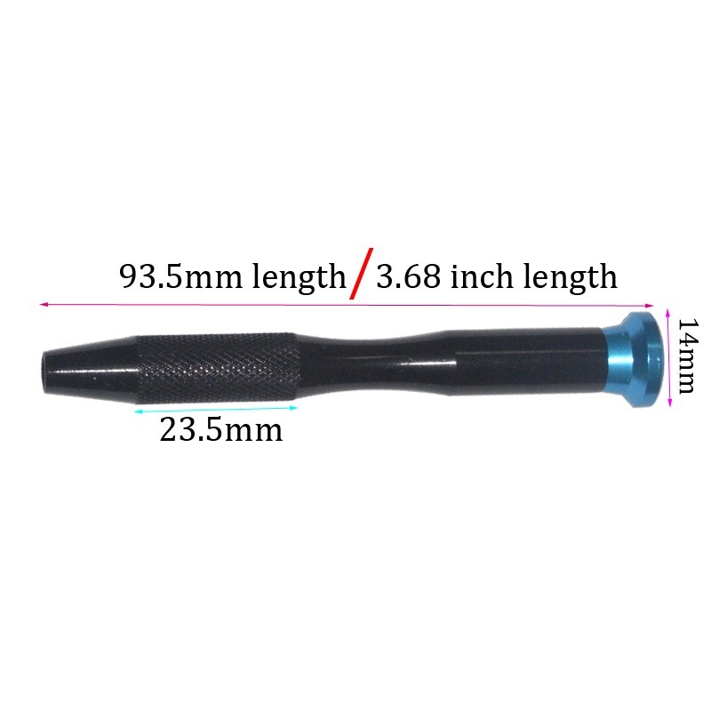Precision Bit Driver, Aluminum For Hex 4mm Screwdriver Bits Black ...