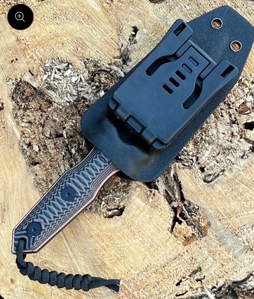 DARSON FORGE TACTICAL FIXED BLADE HUNTING SURVIVAL CAMPING KNIFE KYDEX ...
