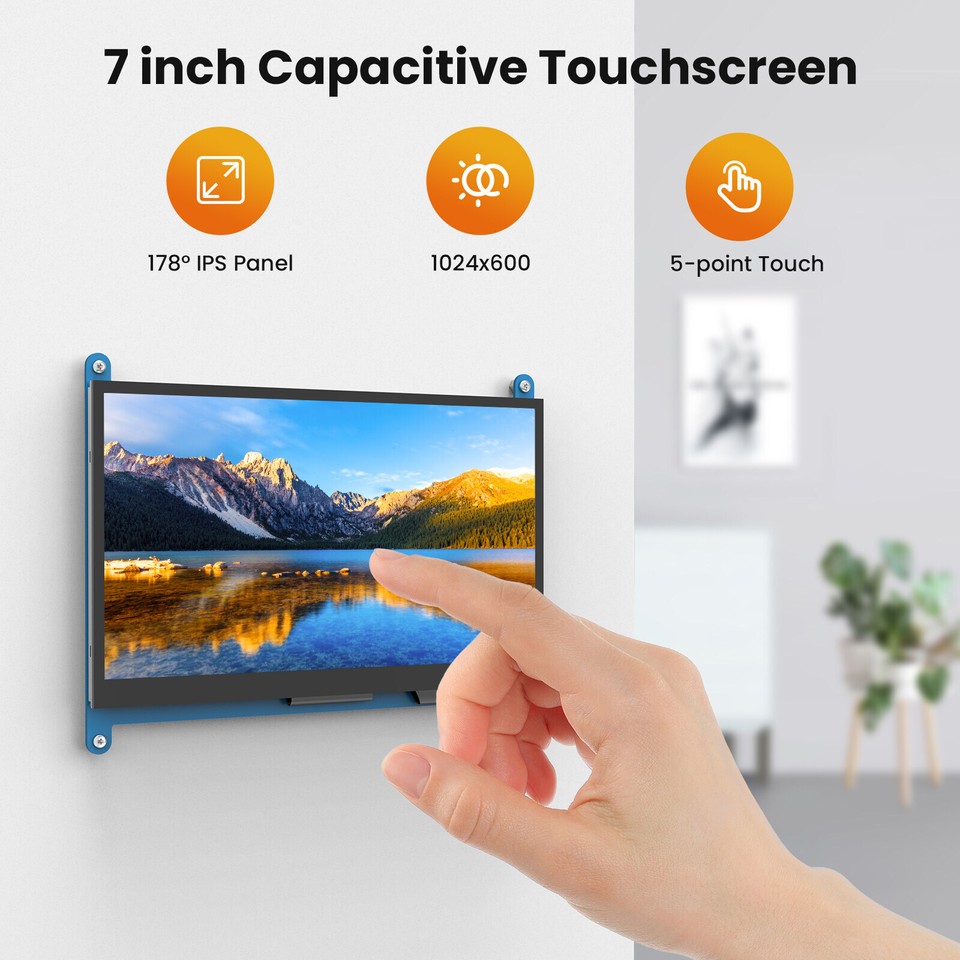 APROTII Mini 7in IPS LCD Touchscreen HDMI Monitor Display for PC ...