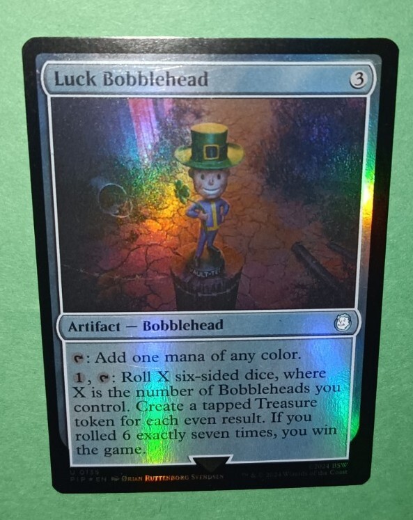 🔮MTG - FALLOUT - LUCK BOBBLEHEAD - FOIL - QTY 1 - NM🔮 | eBay