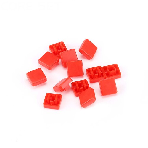 50pcs Red rectangle Plastic Switch Caps For 12*12*7.3MM Micro ...