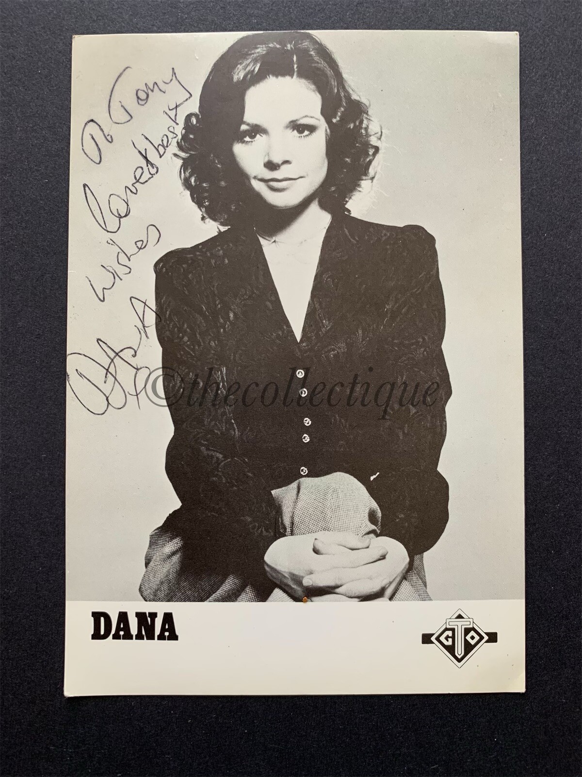 ORIGINAL DANA IRISH EUROVISION SINGER SIGNED AUTOGRAPH PHOTOGRAPH/CARD ...