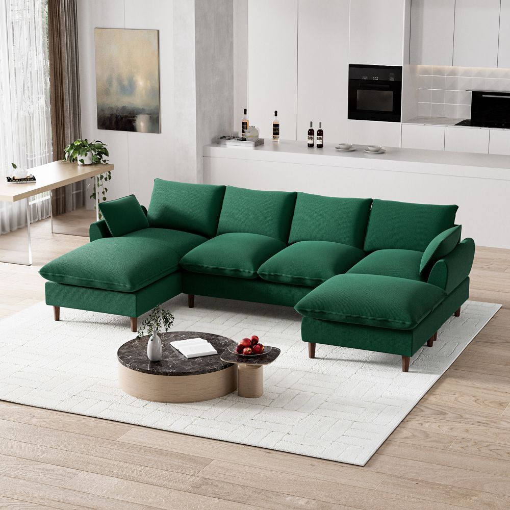 U Shaped Modern Sectional U Shaped Sofa Set Manufacturers In Delhi, U