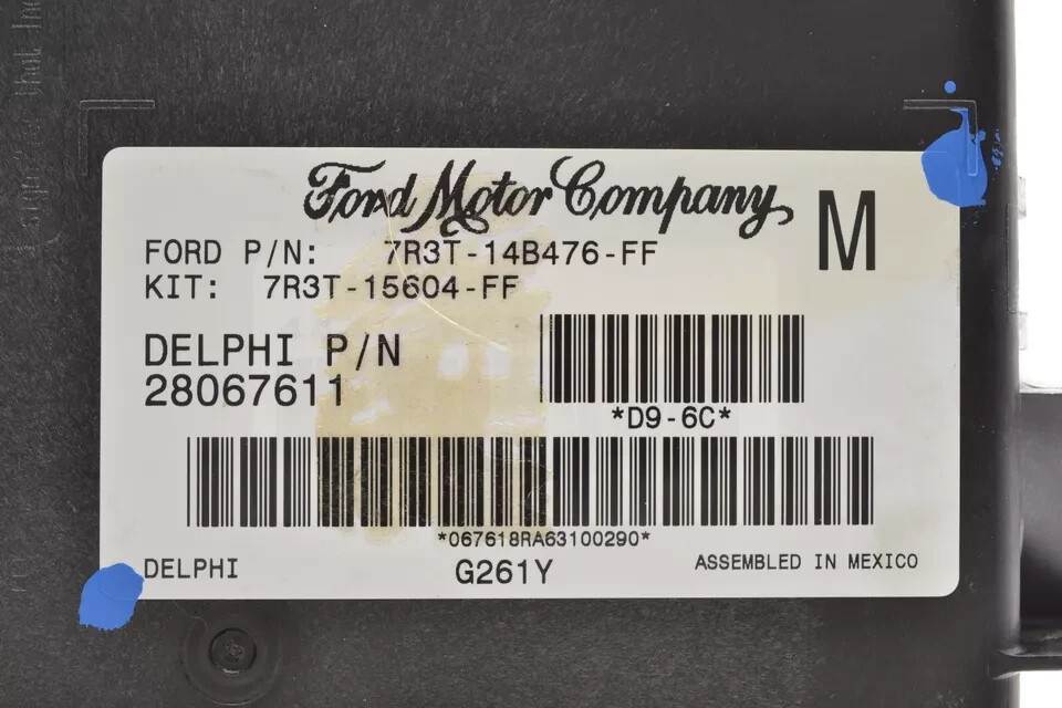 2007 FORD MUSTANG SMART JUNCTION BODY CONTROL MODULE BCM FUSE BOX 7R3T ...