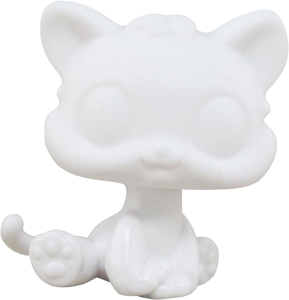 LPS White Base （Random 5pcs） lps Cat Dog Wolf Ferret Fox Kitten Pyppy ...