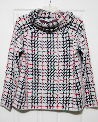 Northstyle Womens Black / Red / White XL Super Soft Cowl Sweater New | eBay