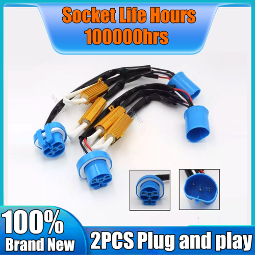 HB5 9007 Load Resistor Kit HID Relay Harness LED Anti Flicker Error ...