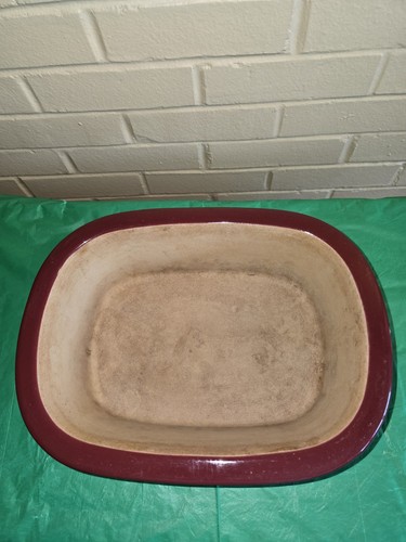 Pampered Chef 3.1Qt 3L Cranberry Deep Covered Baker Roaster Dutch Oven ...