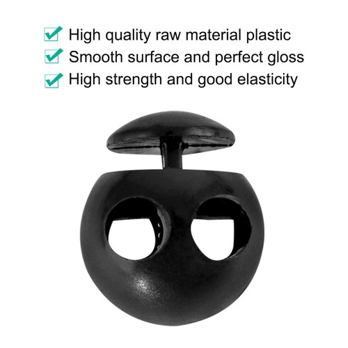 10pcs Plastic Cord Locks Stoppers Ends Spring Fastener Organizers | eBay