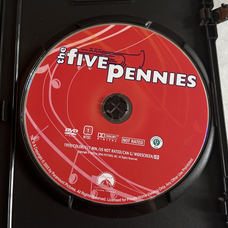 Five Pennies DVD, 1959, Autographed By Susan Gordon, Danny Kaye, Louis ...