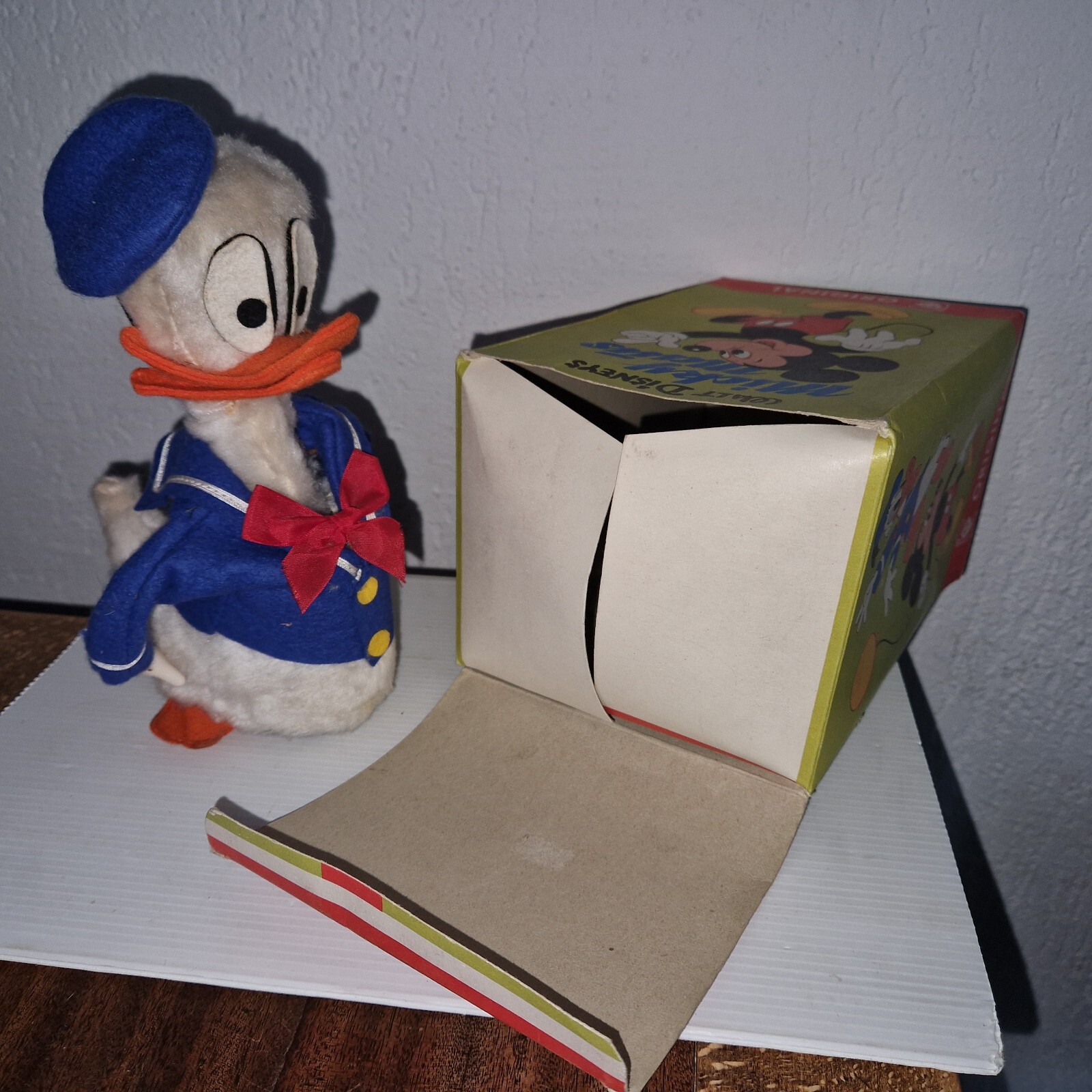 DONALD DUCK ancien jouet automate Max CARL DISNEY western GERMANY ...
