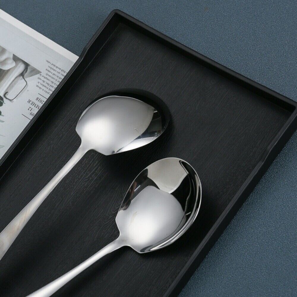 Large Size Soup Spoon Tableware Serving Spoon New Household Tablespoons ...