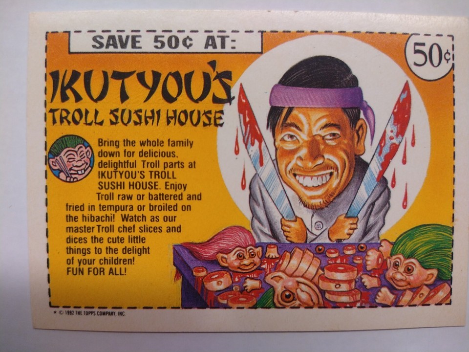 1992 Topps Trash Can Trolls Scott Snot #13b. NEW UNCIRCULATED Premium ...