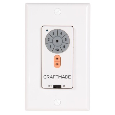 Craftmade IDC2 6-Speed Wall Control, Up/Downlight/Reverse Functions ...