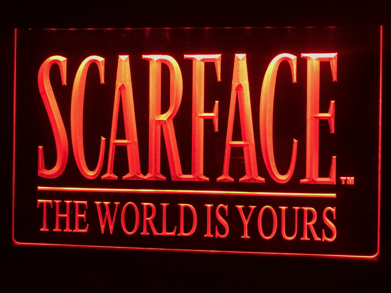 Scarface The World is Yours LED Neon Light Sign gift decor bar club ...