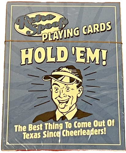 Retro Spoofs Texas Hold'EM Official Poker Playing Cards Deck Vintage ...