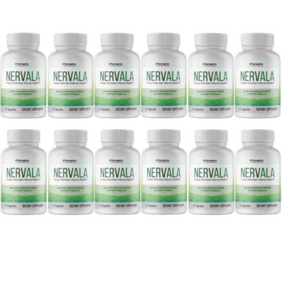 Nervala Nerve Pain Relief Neuropathy by Pharmagetics - 12 Bottles | eBay