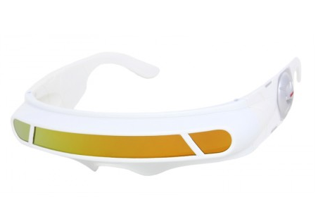 ALIEN SPACE COSTUME Party CYCLOPS Futuristic Robot SHIELD WRAP ...