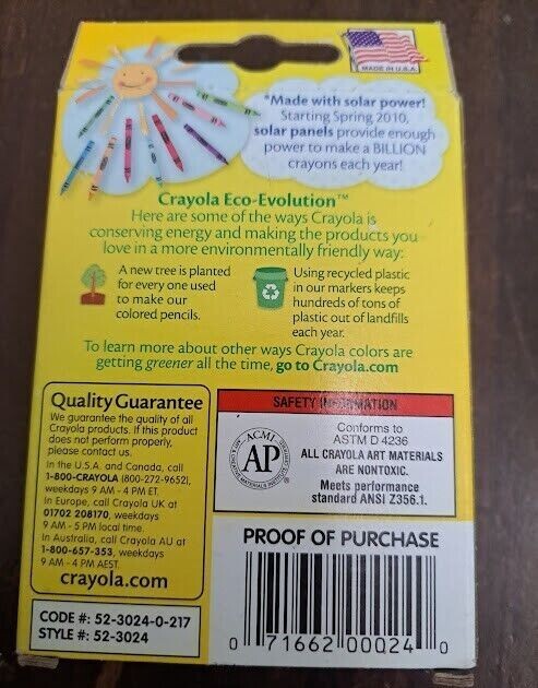 2010 Crayola Classic Colors Pack 24 Crayons New in Box | eBay