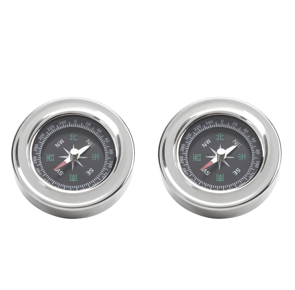 60mm Metal Stainless Steel Mini Handheld Portable Compass Climbing ...